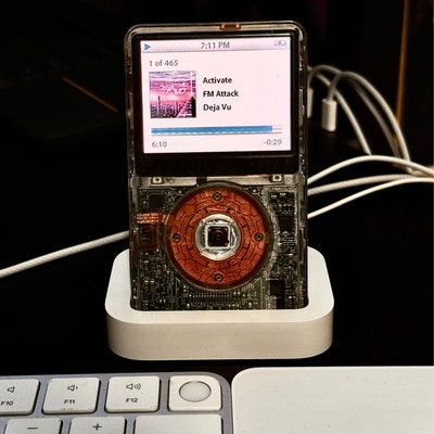Custom Taptic Modded 1TB Alĺ Purple Ipod Classic 7th Gen 3000mah ...