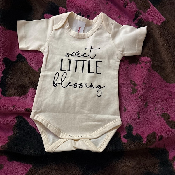 Little Blessing Baby Onesie®,cute Natural Baby Onesie®,cute Onesie for ...