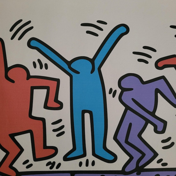 Keith Haring Dancing People Canvas, Keith Haring Dancer, Dancing People ...