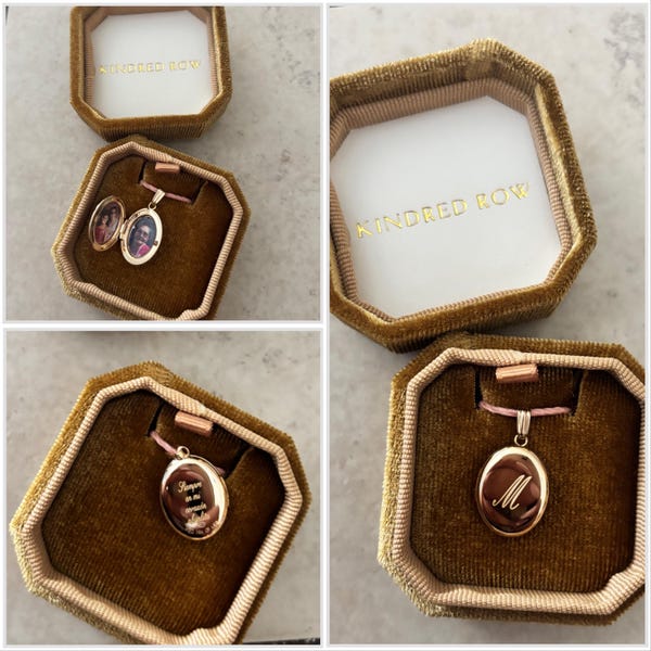 Round Circle Mini Locket, Gold Filled, Silver, Minimalist Personalized ...