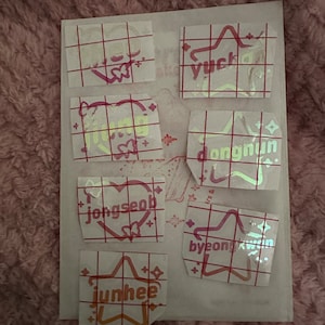 Custom K-pop Kpop Holo Decal Vinyl Lightstick Sticker - Etsy