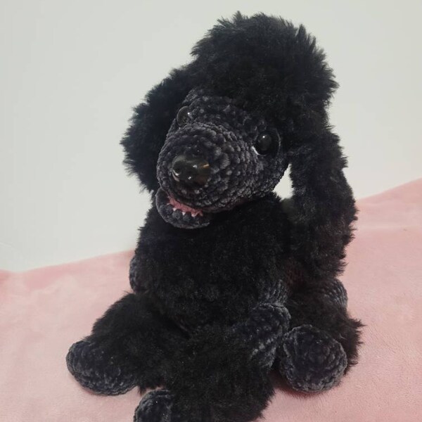 Crochet Poodle Dog Pattern, Dog Stuffed Animal, Crochet Amigurumi, Dog ...