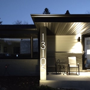 THIN MODERN Black Sign Letters for Street Address Signs and - Etsy