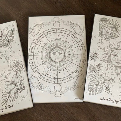 SAGITTARIUS Astrology Tattoo Flash Sheet Print Digital Download Adult ...