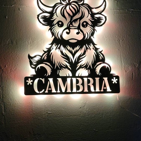 Custom Awesome Lion Metal Wall Art LED Light, Personalized Lion Lover ...