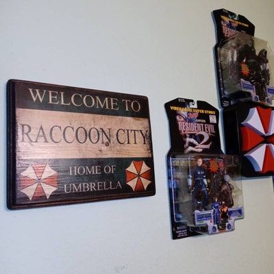 Welcome to Raccoon City Sign Inspired by Resident Evil Wooden Wall ...
