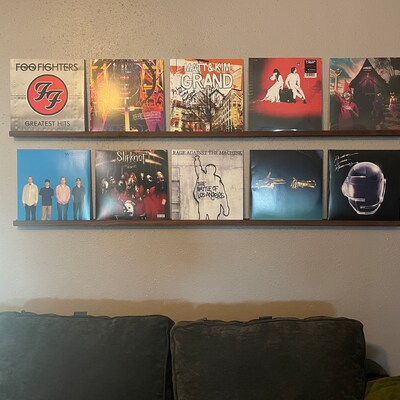 Floating Record Shelf Vinyl Floating Shelf Vinyl Storage Shelf Record ...