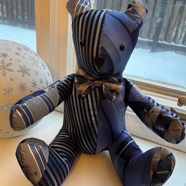 Memory Necktie Bear - Etsy