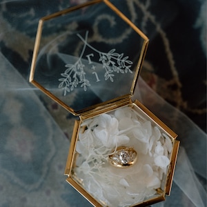 Triple Flip Wooden Ring Box Custom Wedding Ring Box - Etsy