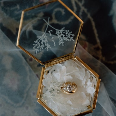 Triple Flip Wooden Ring Box Custom Wedding Ring Box - Etsy