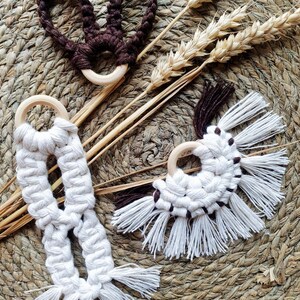 Unfinished Wood Ring Round Natural Circle Macrame Ring Wooden Craft ...