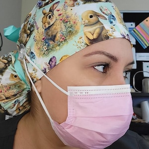 Face-lift Markings Scrub Cap, Plastic Surgeon Hat, Cosmetic Surgery ...