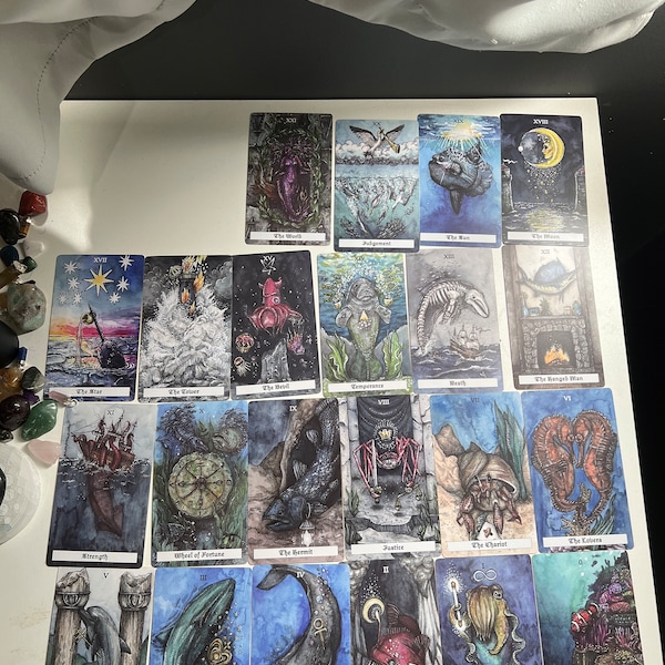 Oceanum Arcanae Tarot Deck: 80 Card Deck With Guidebook - Etsy