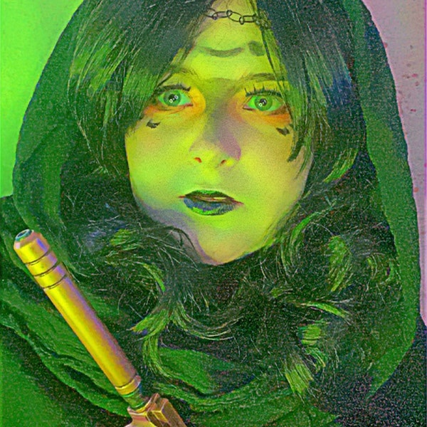 Black Gothic Cosplay Wig With Bangs Long Wavy Curly Thick Anime Goth ...