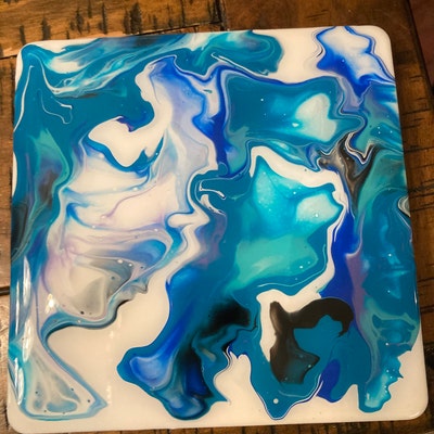 Acrylic Pouring, Fluid Art, Handmade by TJS Painting. 5x7 Postcard ...