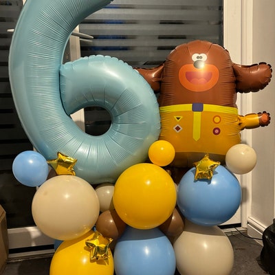DIY Large Hey Duggee Balloon Sculpture, Duggee Balloon Stack, Duggee ...