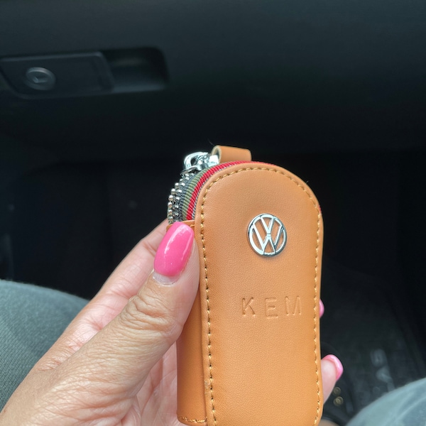 Car Key Cover,leather Key Fob Wallet, Leather Car Key Pouch, Leather ...