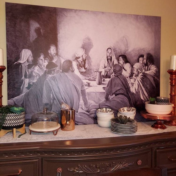 Last Supper Canvas Wall Art Last Supper Wall Last Supper Wall Decor ...