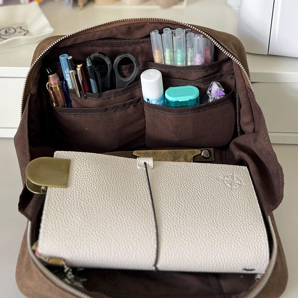 Sako Organizer TN Pouch Faux Nubuck | Zipped Pencil Case | Stationery ...