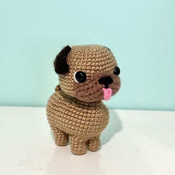 Cute Pug Crochet Pattern Dog Crochet Pattern, Crochet Plush Pattern ...