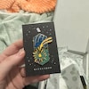Meteor Pin Celestial Scene Anime Gold Comet Star Flame Castle Space ...