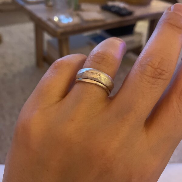 Silver Knot Ring. Infinity Ring. Sterling Silver Skinny Stacker Ring ...