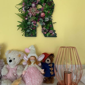 Large 12/30cm 3D Wall Letters Moss Wall Art Faux - Etsy