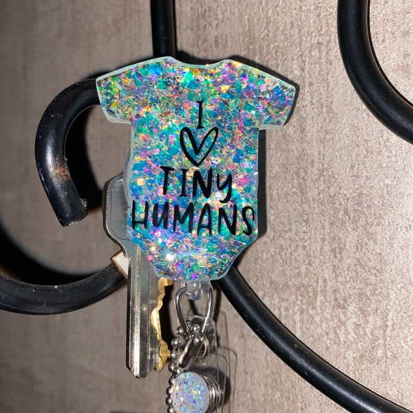 I Love Tiny Humans Badge Reel, L&D Badge Reel, Midwife Badge Reel, Baby Badge Reel, Nurse Badge ...