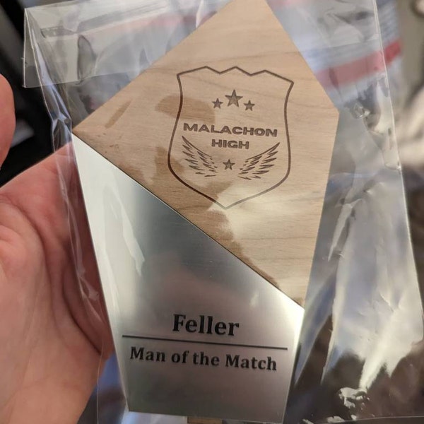 Engraved Trophy Award With Logo & Wording for Schools, Football, Dance ...