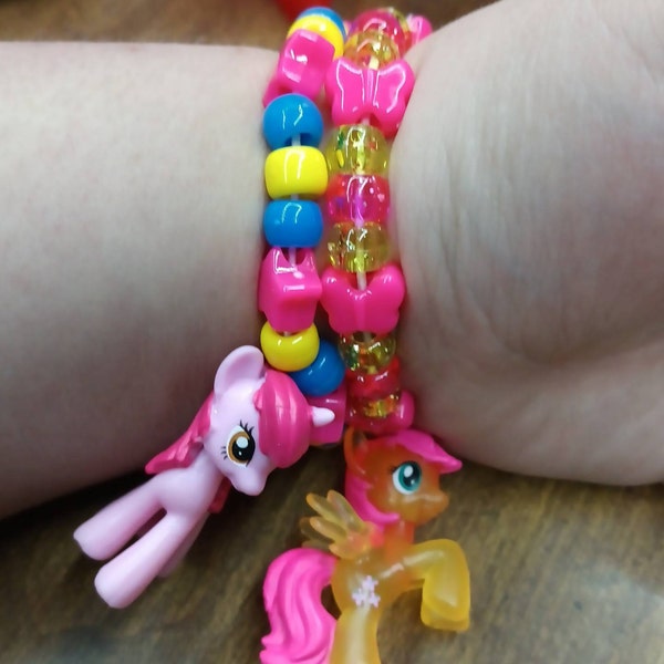 2D DNA Rainbow Kandi Cuff Bracelet in Black or White. Perfect for Any ...