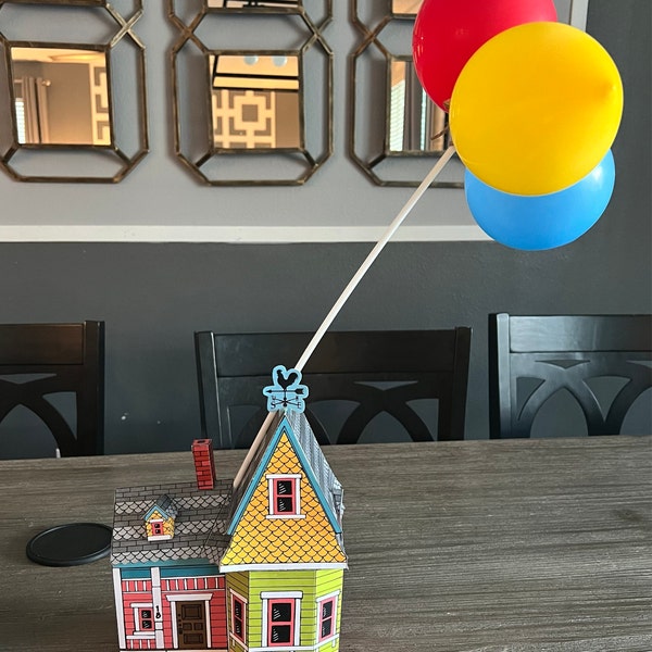 Movie UP Printable Balloon House DIY Craft With Youtube Tutorial Video ...