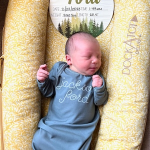 Baby Birth Stat Sign Personalized Birth Announcement Sign Printed ...