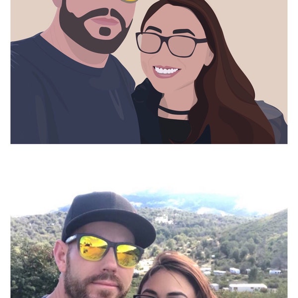 Custom Illustration Group Portrait - Etsy