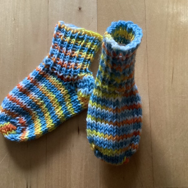 BABY SOCKS Knitting Pattern, Step-by-step Photo Tutorial, Perfect for ...