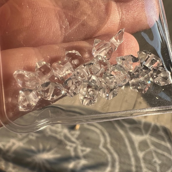 Herkimer Diamond Strand, High Quality Drilled Herkimer Diamond Beads ...