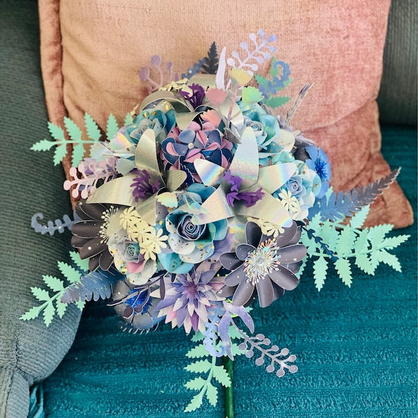 Paperflower Bouquet, Handmade Paperflowers, Bridal Bouquet ...