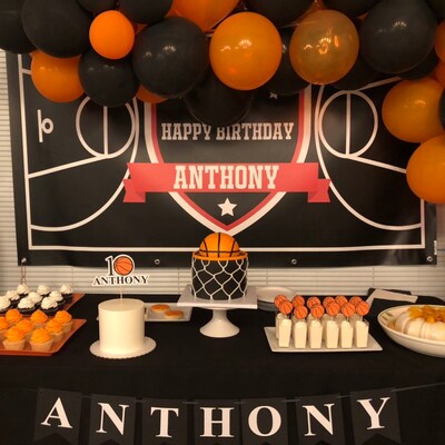 Basketball Themed Photo Booth Backdrop, Concession Stand Backdrop ...