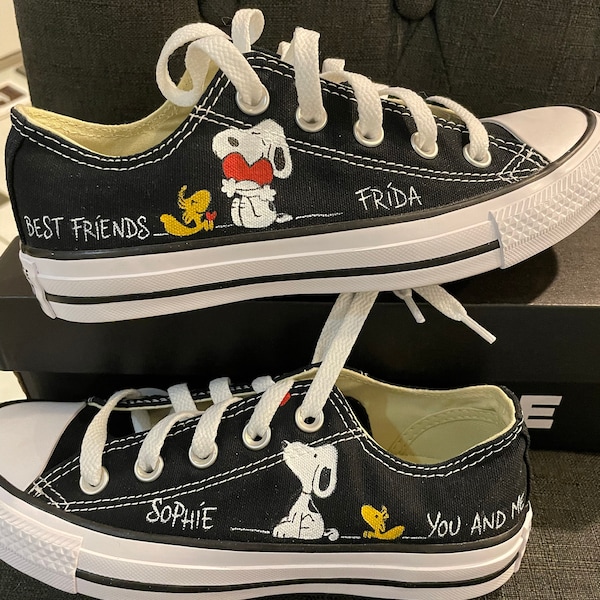 Snoopy Converse All Star, Custom Snoopy, Hand Painted - Etsy