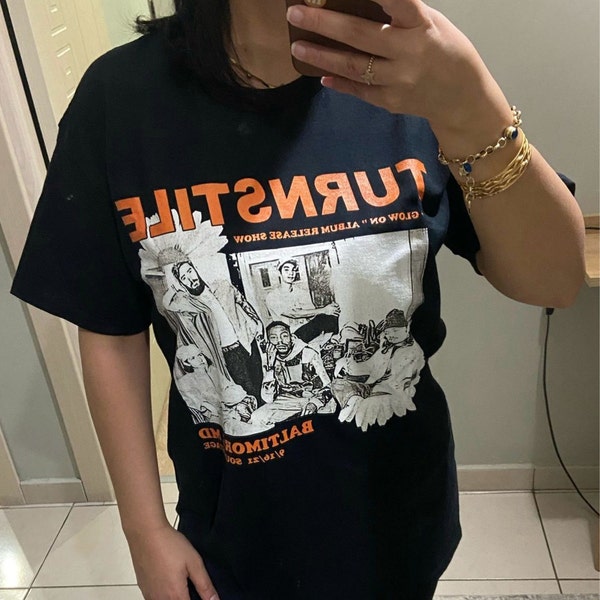 Turnstile Unisex T-shirt - Glow on Album Show Tee - Music Band Merch ...