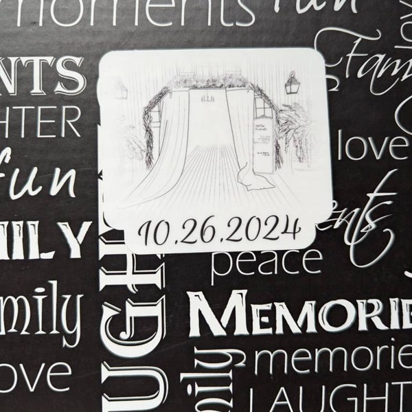 Custom Wedding Venue Sticker | Wedding Venue, Wedding Sticker, Bride ...