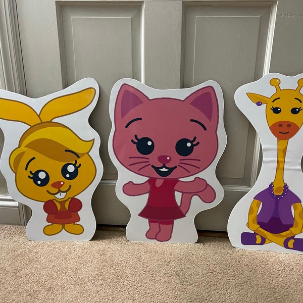 Plim Plim Character Stands, 24in Tall, Party Signs, Cutouts, Standees ...