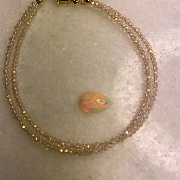 Top Quaility Galaxy Fire Ethiopian Opal Oval Shape 8.10 Carat Ethiopian ...