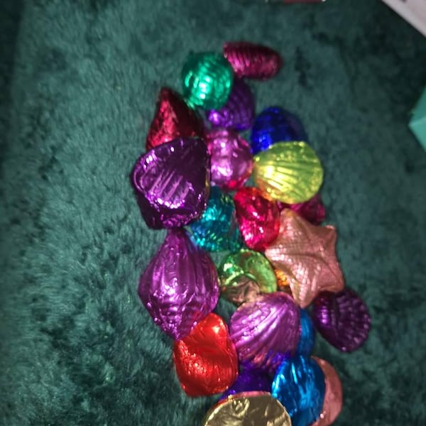 Foil Wrapped Chocolate Seashells, Half Pound Any Chocolate Flavor, Any ...
