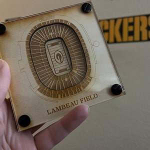 Razorback Stadium Layered Coaster set of 2 3D Wood Coaster - Etsy