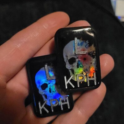 Holographic Floral Skull X-ray Marker Set Skeleton Xray Markers With ...