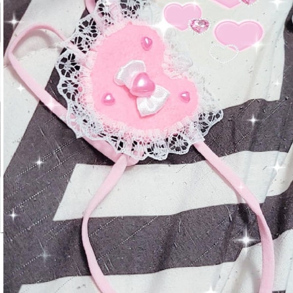 Menhera Lace Eye Patch | Handmade Yami Kawaii Accessories | Menhera Kei ...