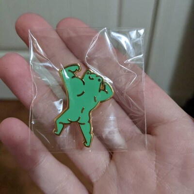 Leg Day Larry Buff Muscle Frog Hard Enamel Pin - Etsy