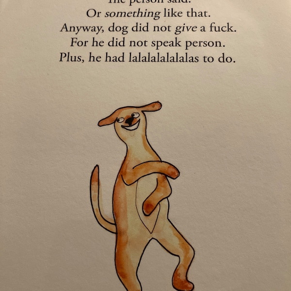 Lala Dog - Signed Print by Zeppelinmoon - Etsy