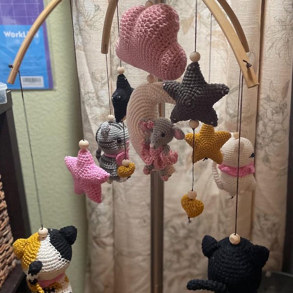 Baby Mobile Frame | Crib Mobile Frame | Nursery Mobile Frame | Cot ...