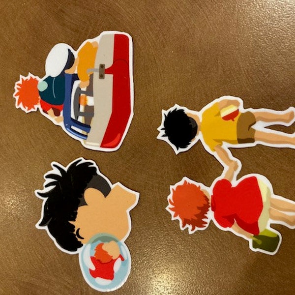 Ponyo and Sosuke | Studio Ghibli Sticker Set - Etsy